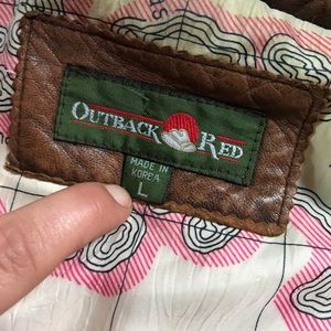 Outback Red | Jackets & Coats | Outback Red Leather Pilots Jacket Size ...